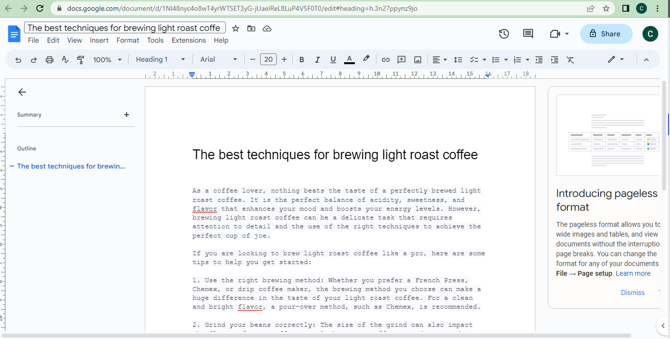 Adding a new Google Doc to ContentBot - ContentBot Documentation