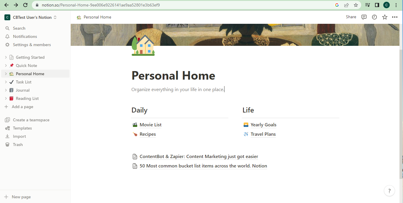 Creating Notion pages from new ContentBot documents - ContentBot Documentation